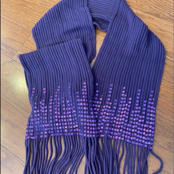 Jessica Simpson | Accessories | Jessica Simpson Purple Sequin Fringe ...